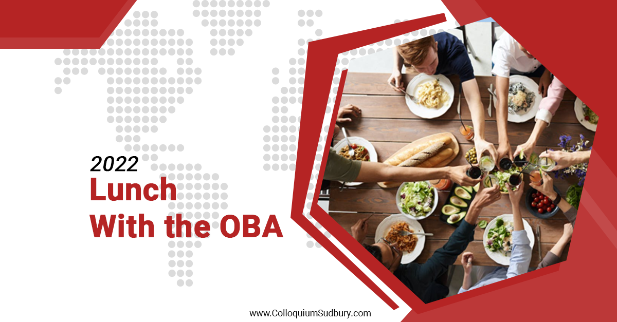 Lunch (Thursday) | Colloquium 2022 Sudbury